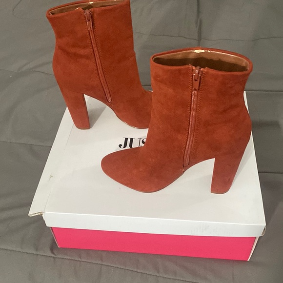 JustFab | Shoes | Fall Color Ankle Boots High Heel Boots | Poshmark